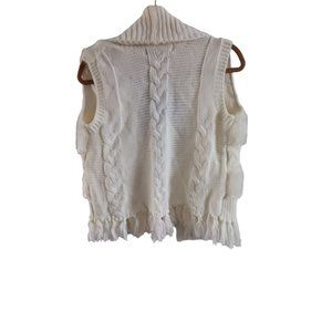 KIKIT | Sweaters | Kikit White Knit Sweater Vest Nwt Size Small | Poshmark